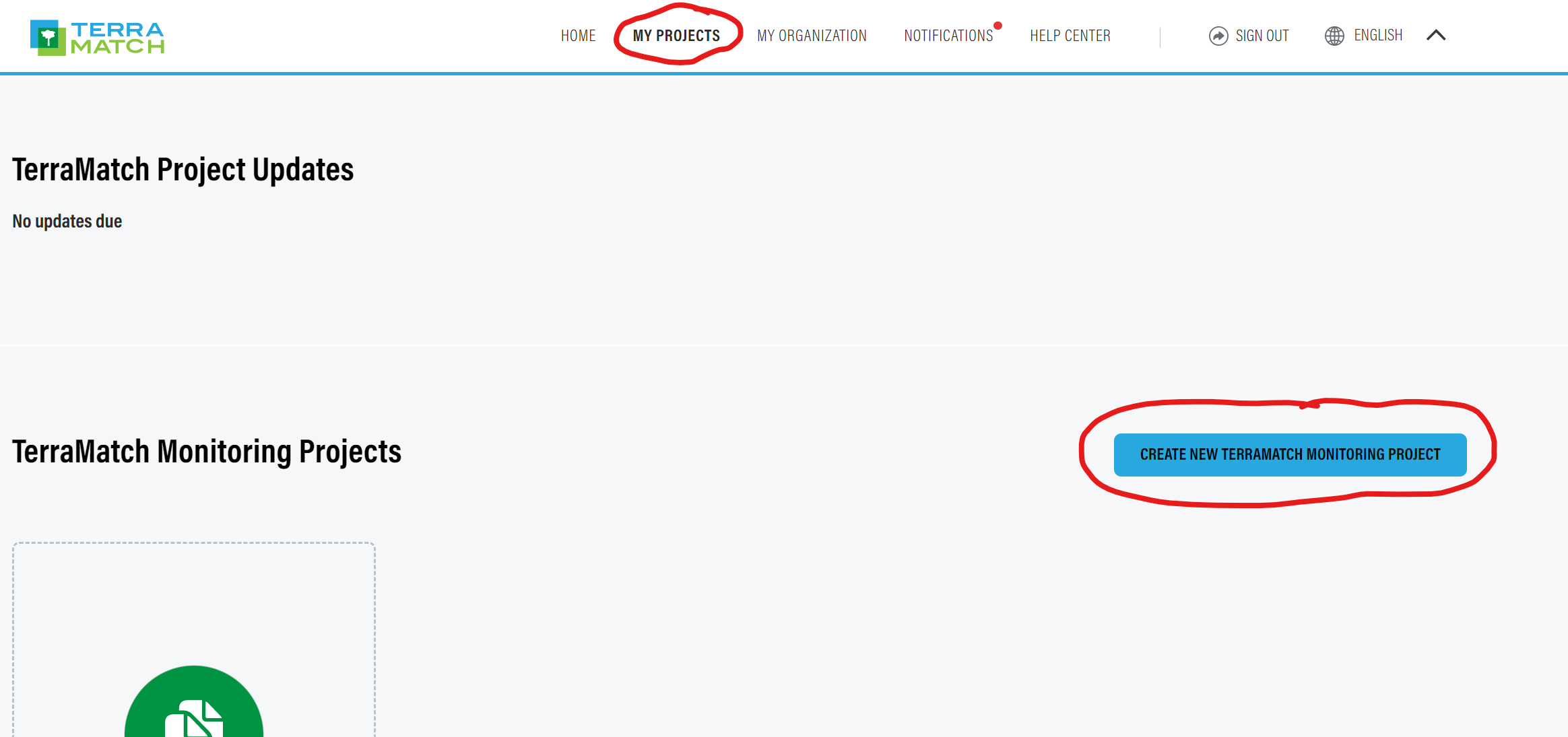 How to create your PPC Project & Sites on the IMP – TerraMatch Help Center