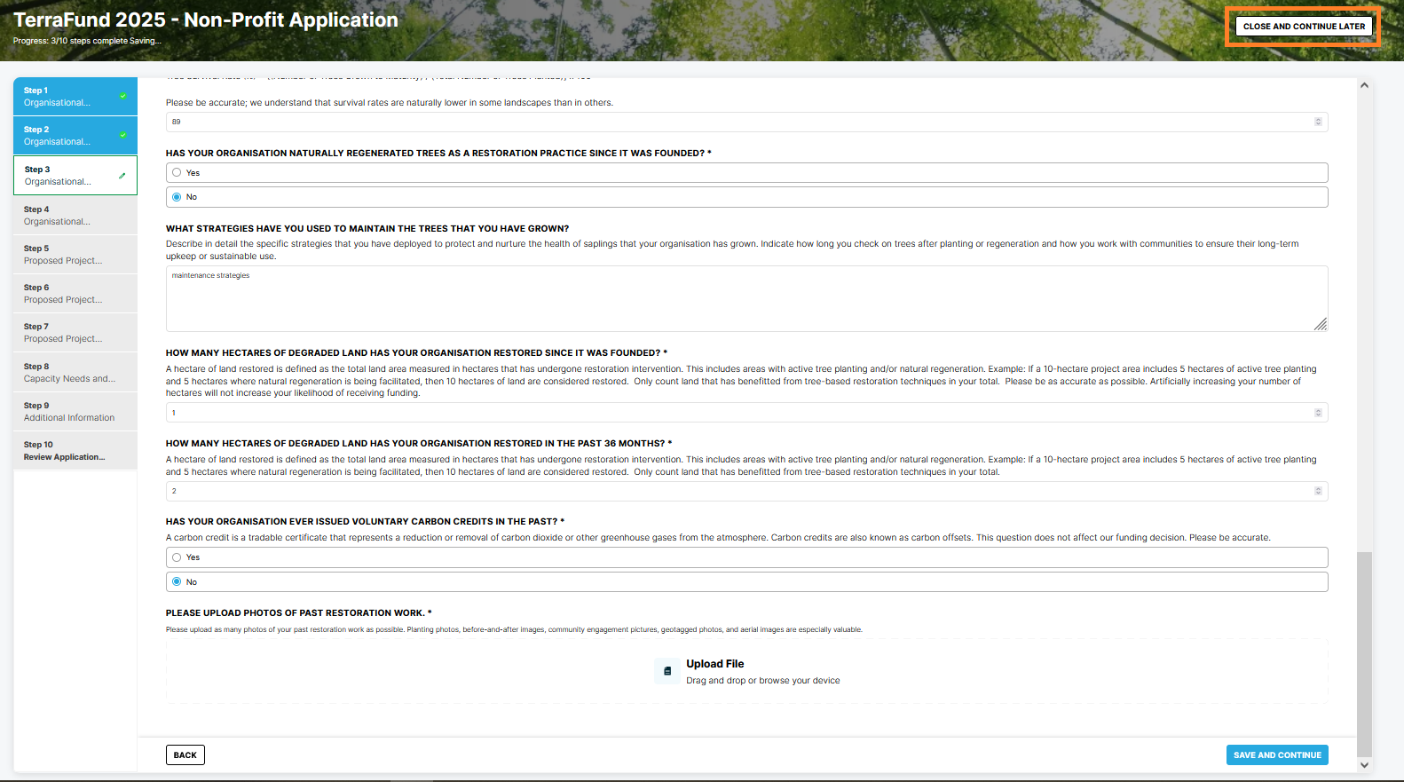 How to Submit Your Application for TerraFund 2025 Cohort – TerraMatch Help Center